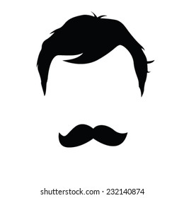 Man Mustache Vector Illustration Stock Vector (Royalty Free) 232140874 ...