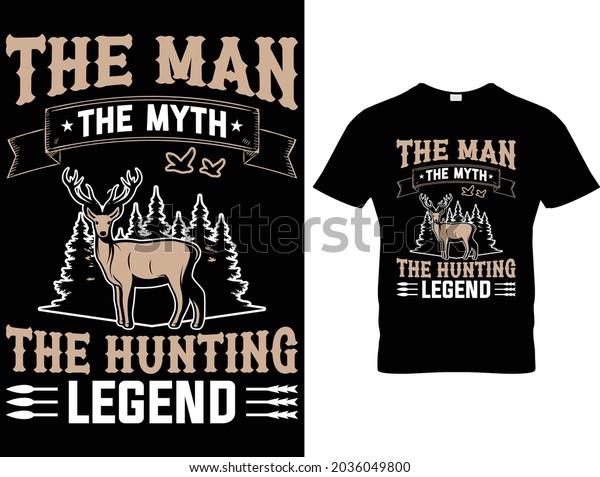 Man Myth Hunting Legend Stock Vector (Royalty Free) 2036049800 ...