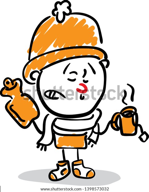 Man Not Feel Well He Got Stock Vector (Royalty Free) 1398573032 ...