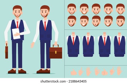 Man Office Character Set 2 Stock Vector (Royalty Free) 2188643405 ...