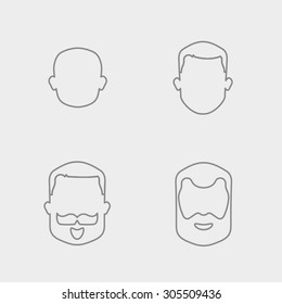 Man Outline Icon Stock Vector (Royalty Free) 305509436 | Shutterstock