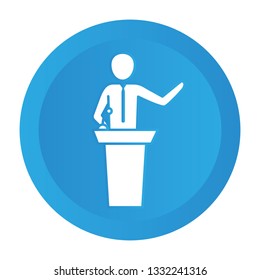 Oration Icon Vector Sign Symbol Design: vector de stock (libre de ...