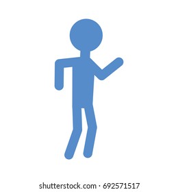Man Pictogram Symbol Stock Vector (Royalty Free) 692571517 | Shutterstock