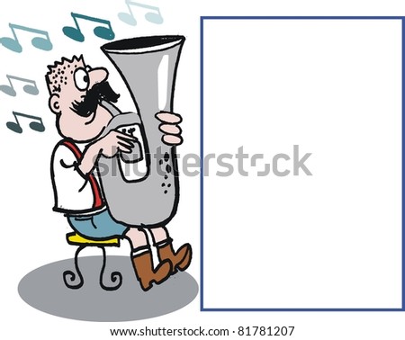 Man Playing Tuba Vector Cartoon Stock Vector (Royalty Free) 81781207 ...