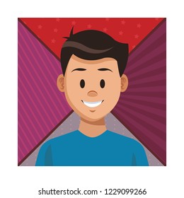 Man Profile Cartoon Stock Vector (Royalty Free) 1229099284