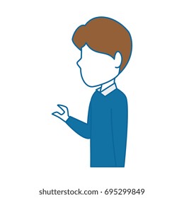 Man Profile Cartoon Stock Vector (Royalty Free) 695299849 | Shutterstock