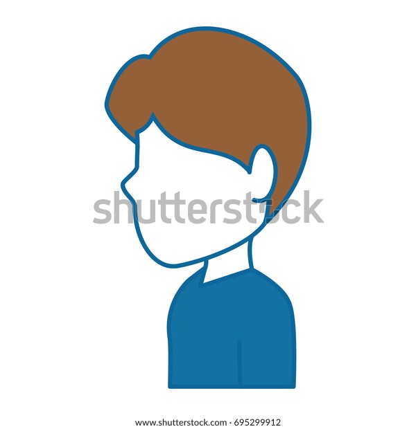 Man Profile Cartoon Stock Vector (Royalty Free) 695299912 | Shutterstock