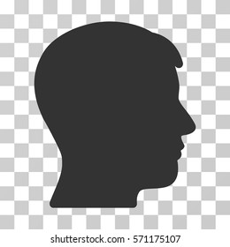Man Profile Icon Vector Illustration Style Stock Vector (Royalty Free ...