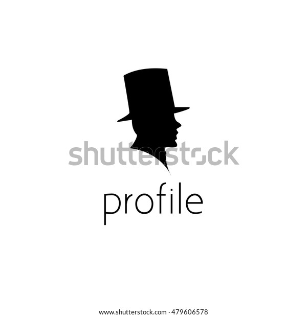 Man Profile Logo Graphic Design Concept Stock Vector (Royalty Free ...