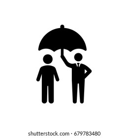 Man Protection Icon Stock Vector (Royalty Free) 679783480 | Shutterstock