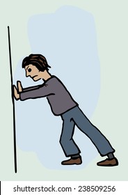 1,276 Pushing against wall Images, Stock Photos & Vectors | Shutterstock
