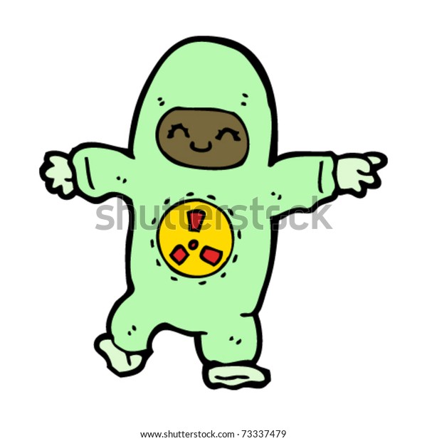 Man Radiation Suit Cartoon Stock Vector (Royalty Free) 73337479 ...
