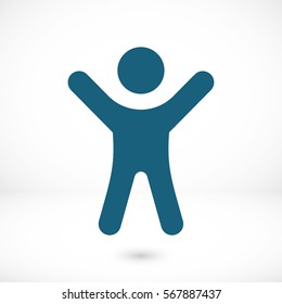 410 Stick man raising hand up Images, Stock Photos & Vectors | Shutterstock