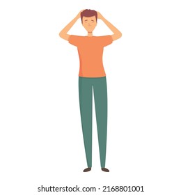 Man Relax Icon Cartoon Vector Spa Stock Vector (Royalty Free ...