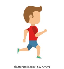Man Running Cartoon Stock Vector (Royalty Free) 667709791 | Shutterstock