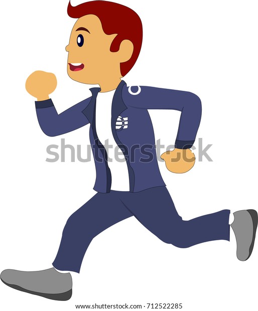 Man Running Character Stock Vector (Royalty Free) 712522285 | Shutterstock