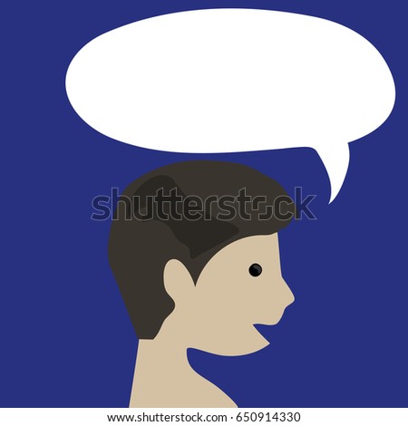 Man Saying Something Dialog Box Cartoon Stock Vector (Royalty Free ...