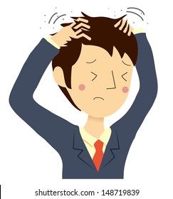 Man Scratch Your Head Stock Vector (Royalty Free) 148719839 | Shutterstock