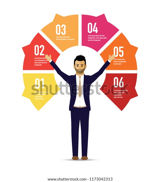 Man Showing Stats Stock Vector (Royalty Free) 1173042313 | Shutterstock