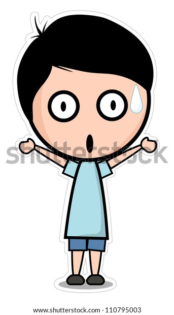 Man Shrugged Look Confusion Does Not Stock Vector (Royalty Free ...