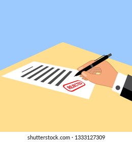 10,060 Rejected form Images, Stock Photos & Vectors | Shutterstock