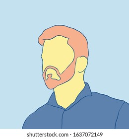 Man Simple Design Illustration Picture On Stock Vector (Royalty Free ...