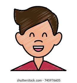 Man Smiling Cartoon Stock Vector (Royalty Free) 745976605