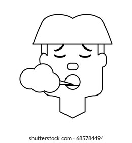 Man Smoking Cartoon Stock Vector (Royalty Free) 685784494 | Shutterstock