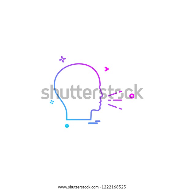 Man Speaking Sound Waves Talking Volume Stock Vector (Royalty Free ...