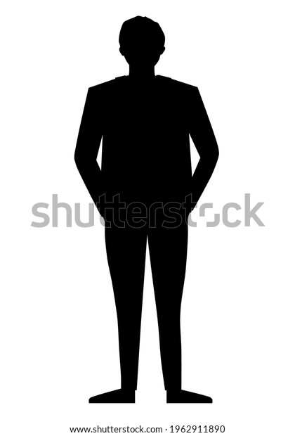 Man Standing Cartoon Character Isolated Vector Stock Vector (Royalty ...
