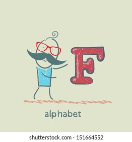 Man Standing Letter Alphabet Stock Vector (Royalty Free) 151664582