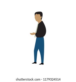 Man Standing Logo Icon Design Template Stock Vector (Royalty Free ...