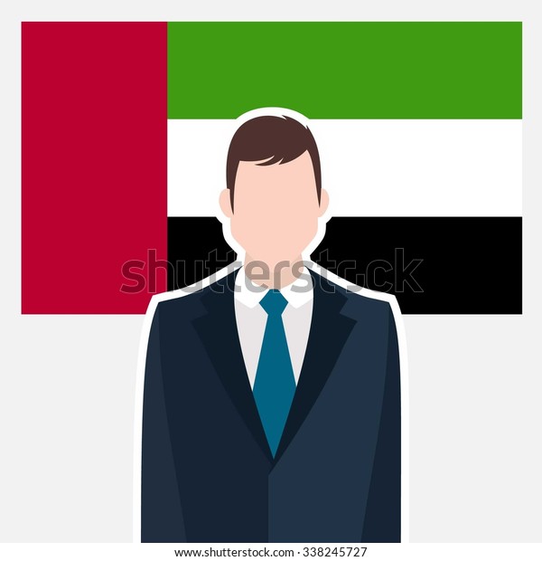 Man Suit Front Uae Country Flag Stock Vector (Royalty Free) 338245727 ...
