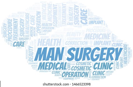 Man Surgery Word Cloud Vector Made Stock Vector (Royalty Free ...