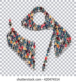 Man Symbol People Transparency Stock Vector (Royalty Free) 421735870