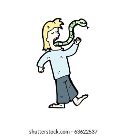 Cartoon Man Telling Lies Stock Illustration 137936564