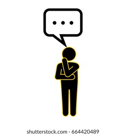 Man Thinking Icon Stock Vector (Royalty Free) 664420489 | Shutterstock