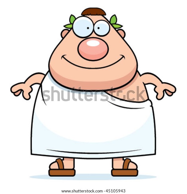 Man Toga Stock Vector (Royalty Free) 45105943