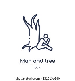 Man Tree Icon Ultimate Glyphicons Outline Stock Vector (Royalty Free ...