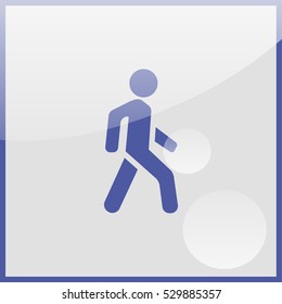 Man Walk Icon Stock Vector (Royalty Free) 523822816