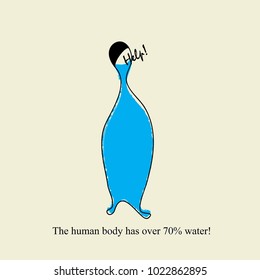 Man Water Stock Vector (Royalty Free) 1022862895 | Shutterstock