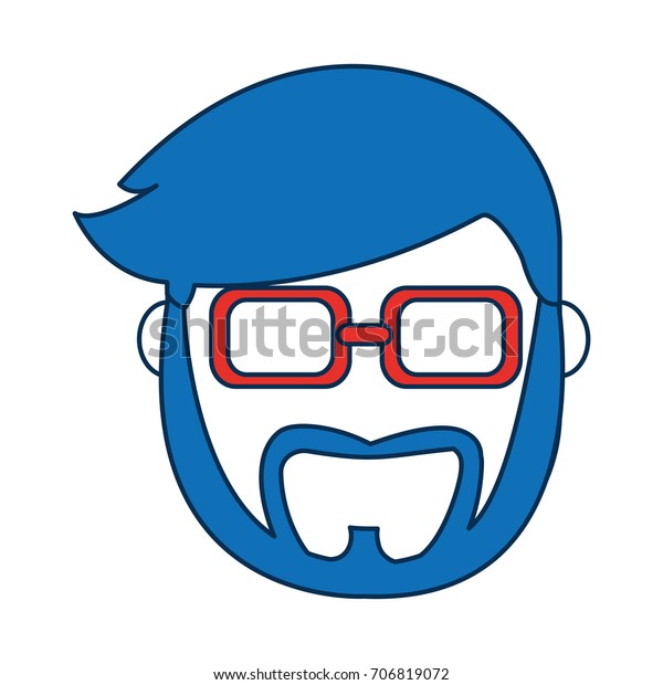 Man Wearing Glasses Icon Stock Vector (Royalty Free) 706819072 ...