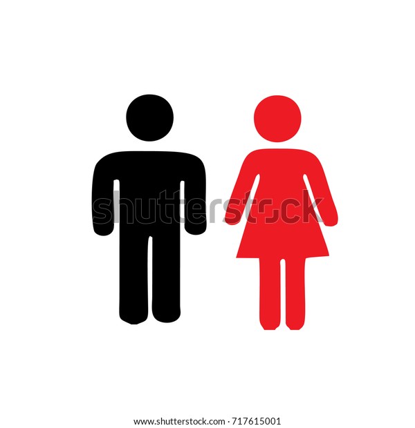 Man Women Icon Vector Stock Vector (Royalty Free) 717615001 | Shutterstock