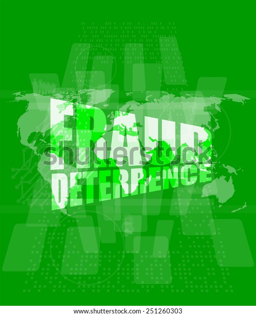 Management Concept Fraud Deterrence Words On Stock Vector (Royalty Free ...