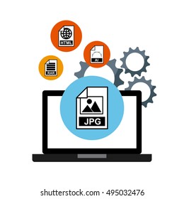 Management Electronic Formats Vector Illustration Design Stock Vector ...