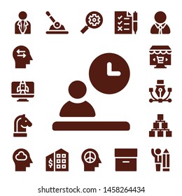 Management Icon Set 17 Filled Management Stock Vector (Royalty Free ...