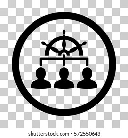 Management Steering Wheel Icon Vector Illustration Stock Vector ...