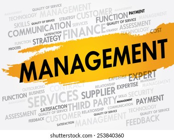 Management Word Cloud Business Concept Stock Vector (Royalty Free ...