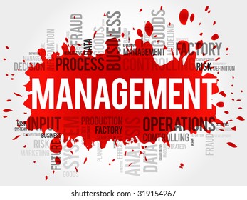 Management Word Cloud Business Concept Stock Vector (Royalty Free ...