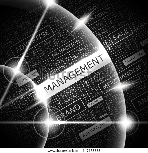 Management Word Cloud Illustration Tag Cloud Stock Vector (Royalty Free ...